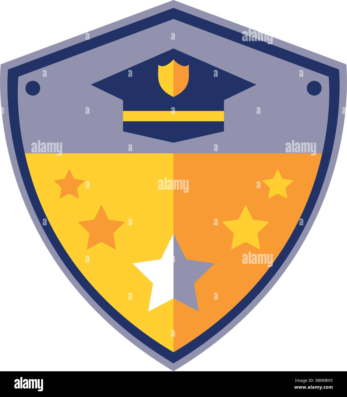 Police Logo Shield Badge Officer Security Rank Star Emblem Government ...