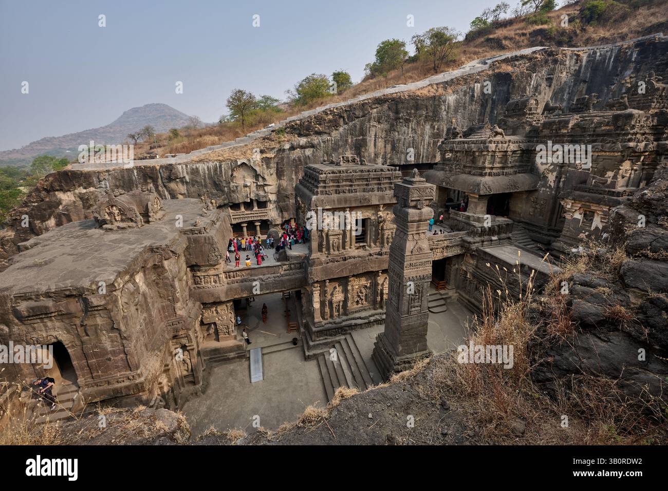 The Kailasha Temple, cave 16 of Ellora caves, Aurangabad, India, Asia ...
