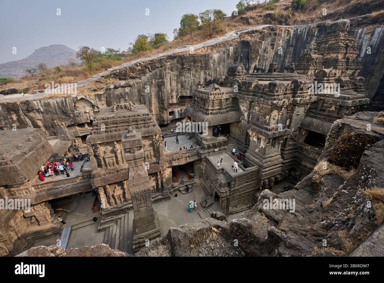 The Kailasha Temple, cave 16 of Ellora caves, Aurangabad, India, Asia ...