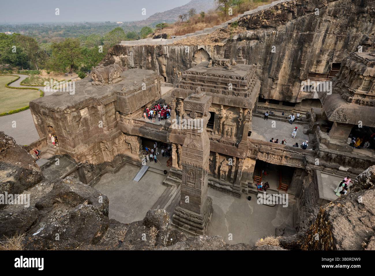 The Kailasha Temple, cave 16 of Ellora caves, Aurangabad, India, Asia ...