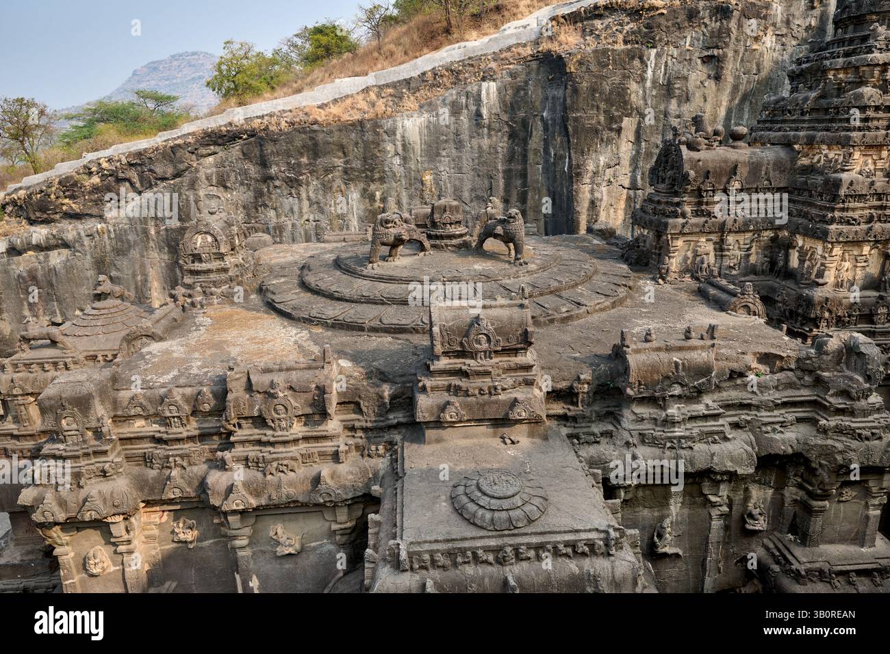 The Kailasha Temple, cave 16 of Ellora caves, Aurangabad, India, Asia ...