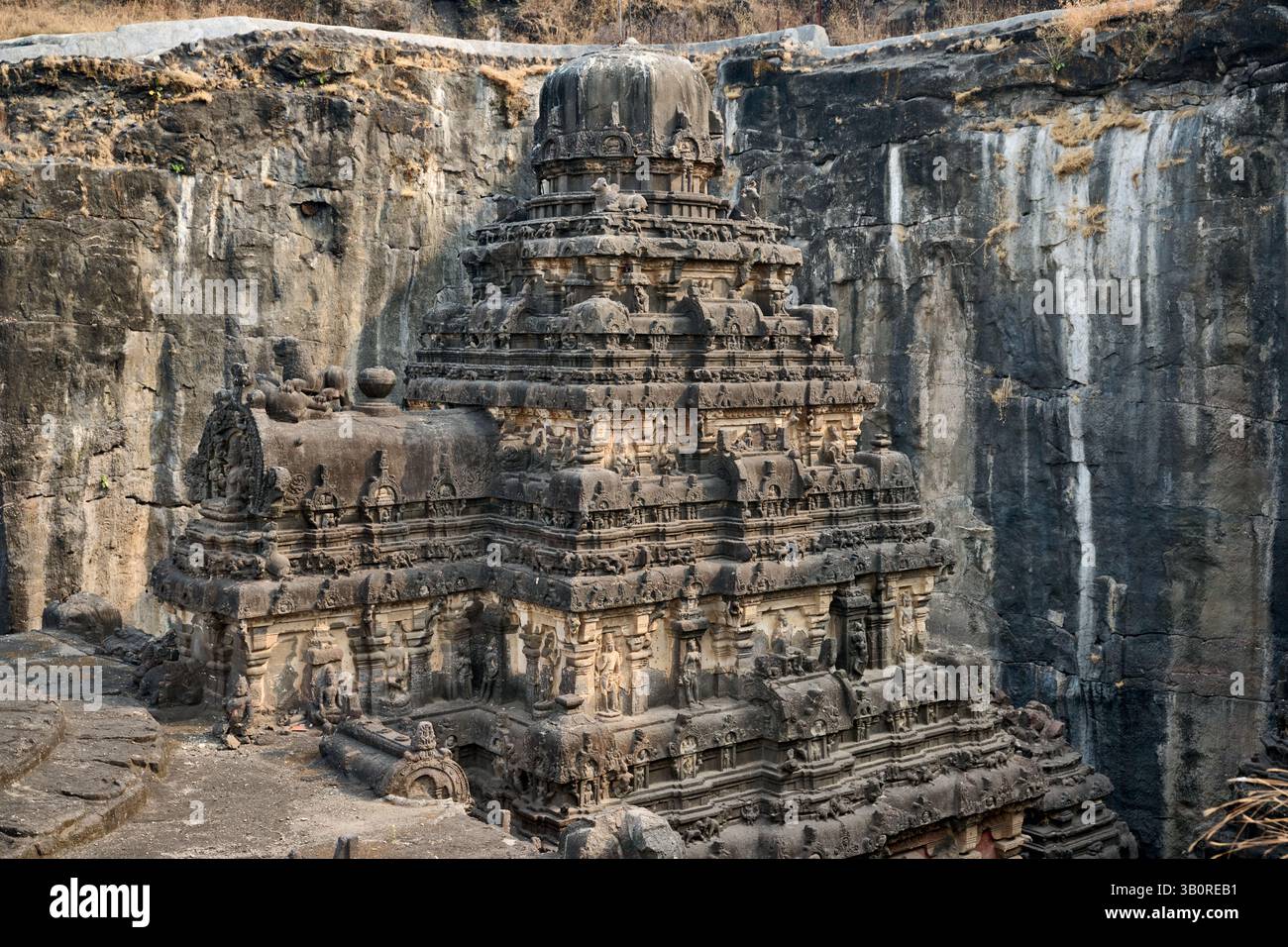 The Kailasha Temple, cave 16 of Ellora caves, Aurangabad, India, Asia ...