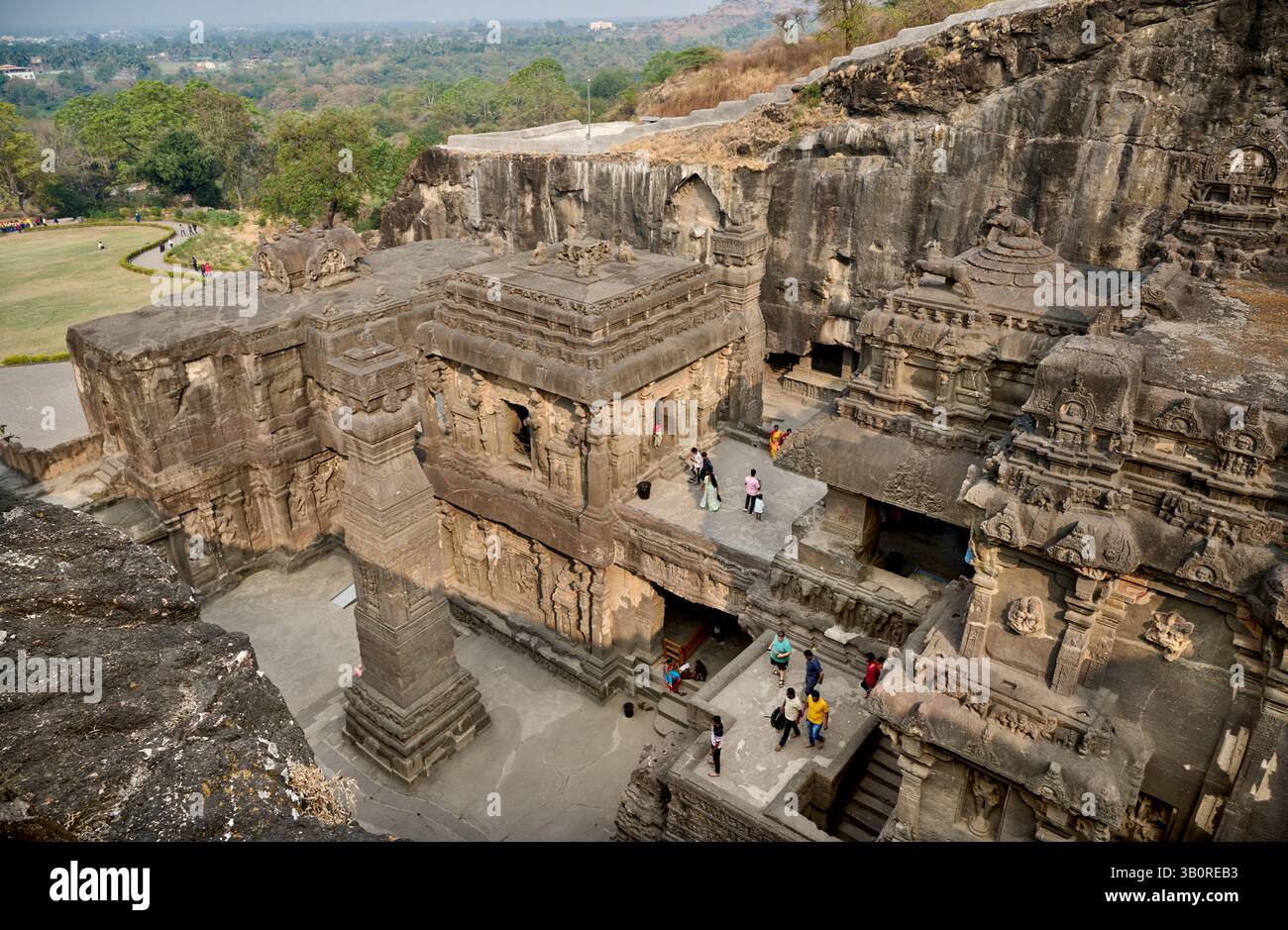 The Kailasha Temple, cave 16 of Ellora caves, Aurangabad, India, Asia ...
