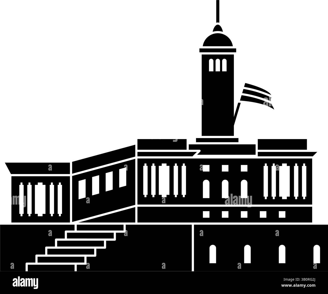 Indian Parliament Silhouette Government Structure Monument Colonial ...
