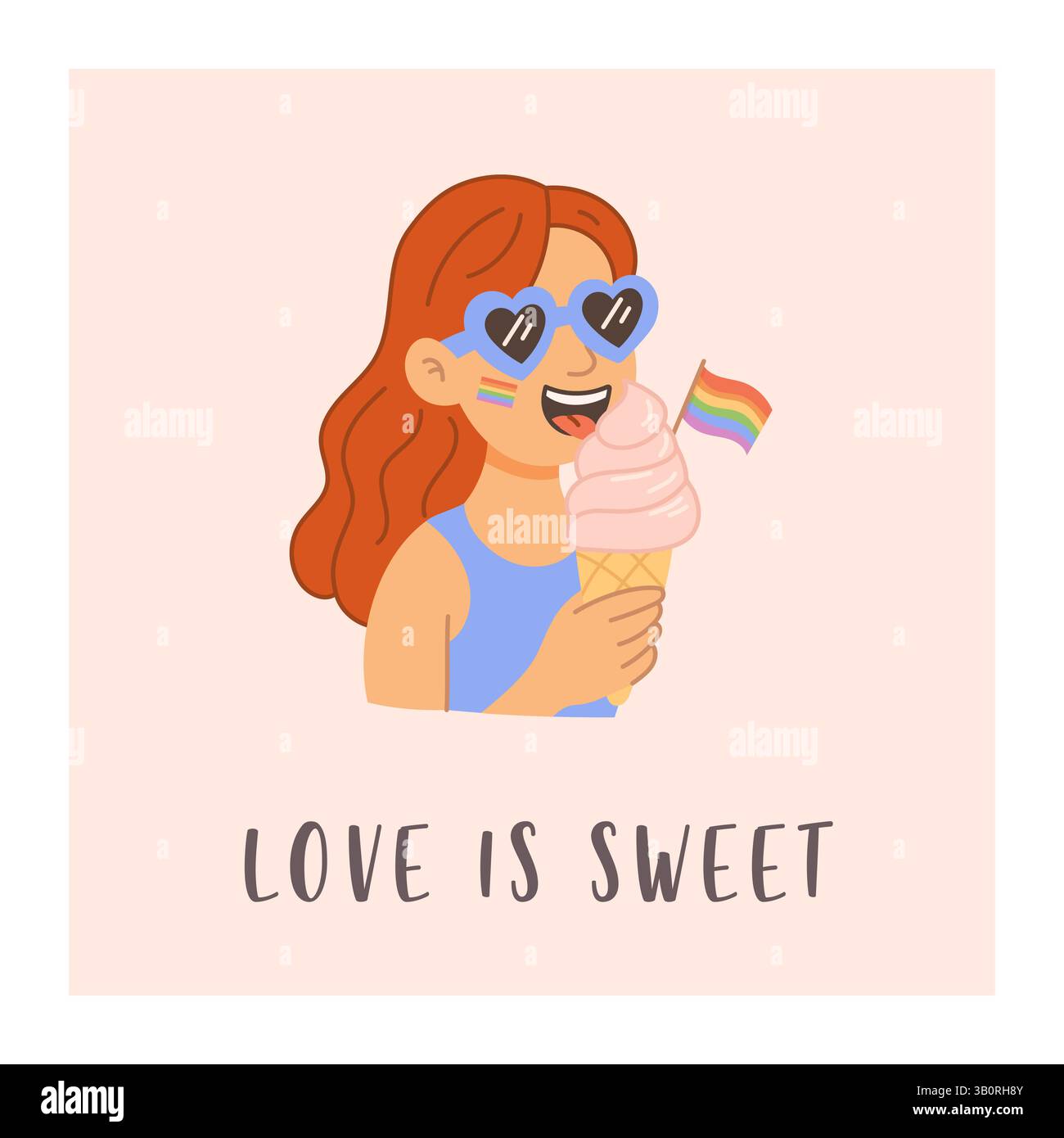 Parade girl flag Stock Vector Images - Alamy