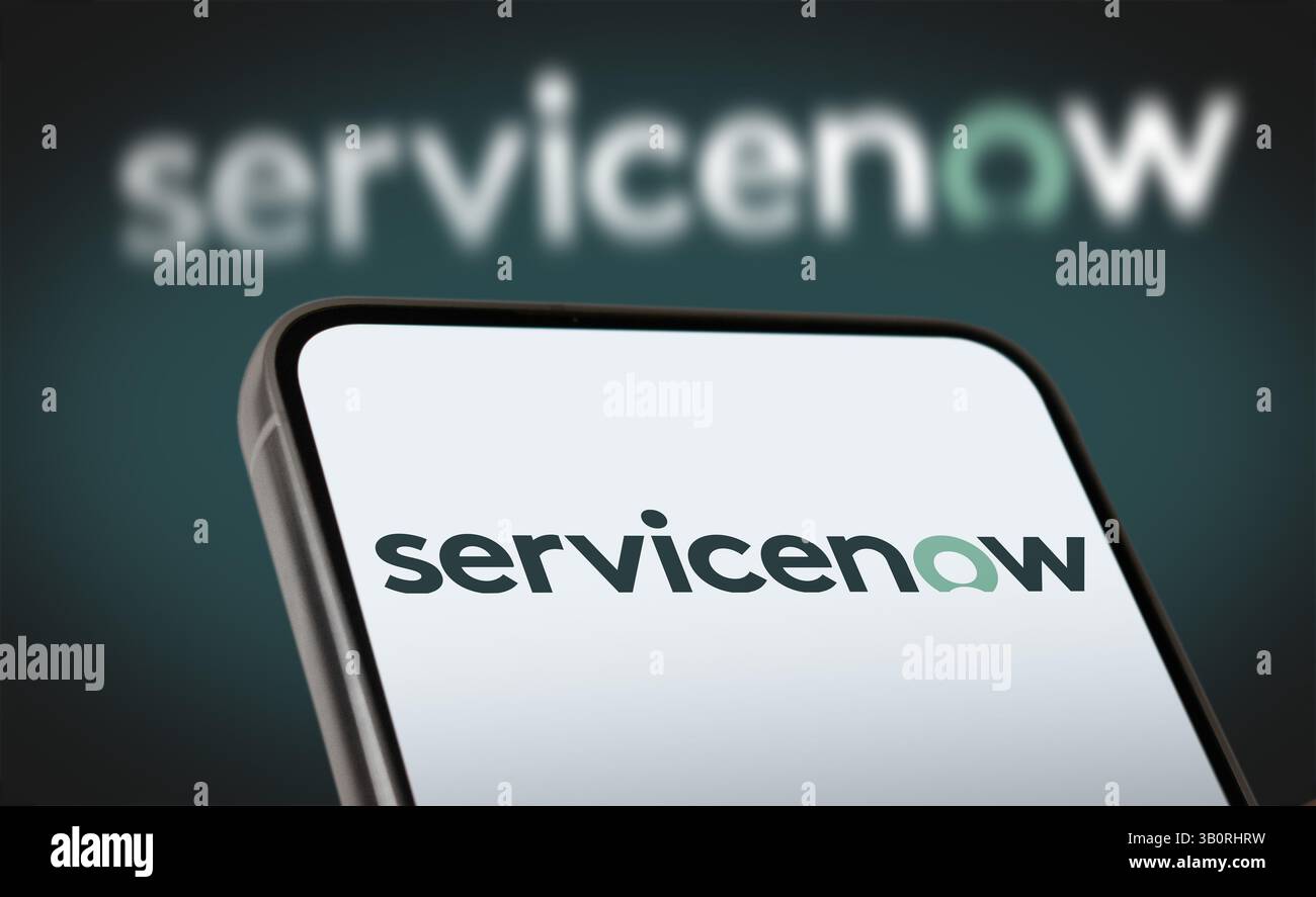 ServiceNow - US software company for business workflow Stock Photo - Alamy