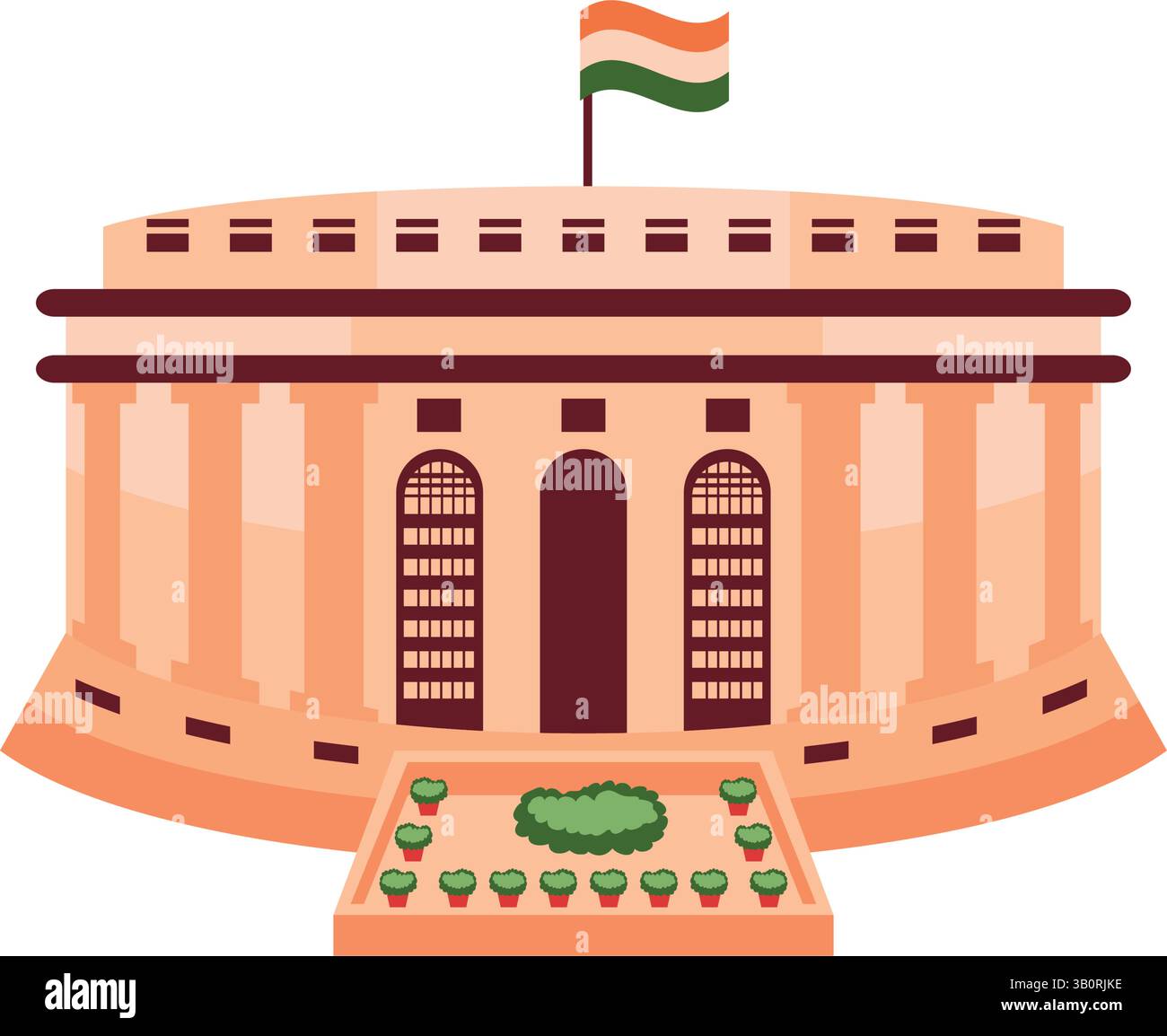 Indian Parliament Monument Round Structure Government Landmark ...