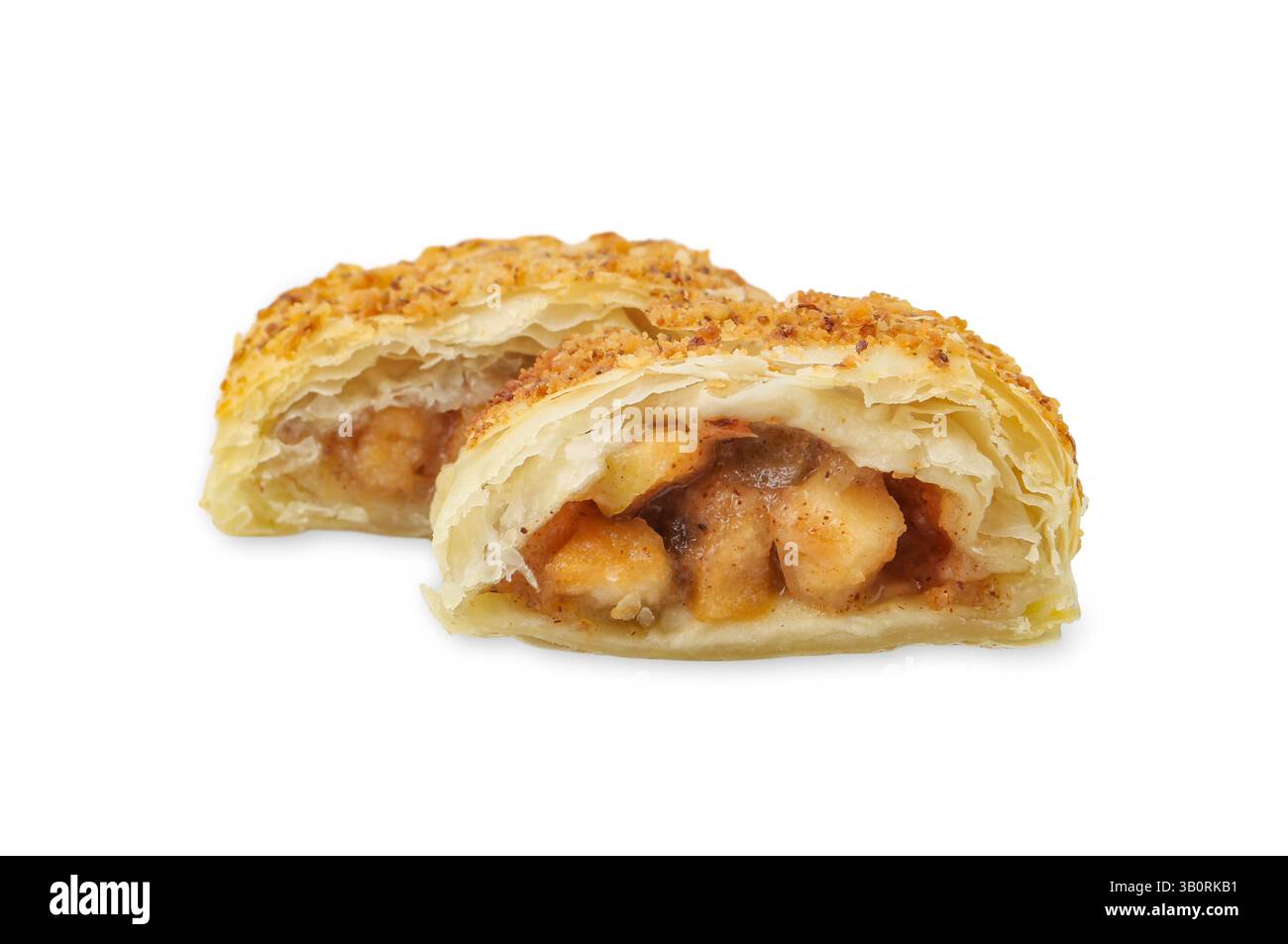 Traditional apple strudel Cut Out Stock Images & Pictures - Alamy