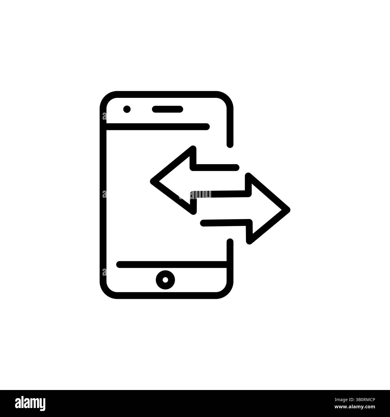 Mobile file transfer line Stock Vector Images - Alamy