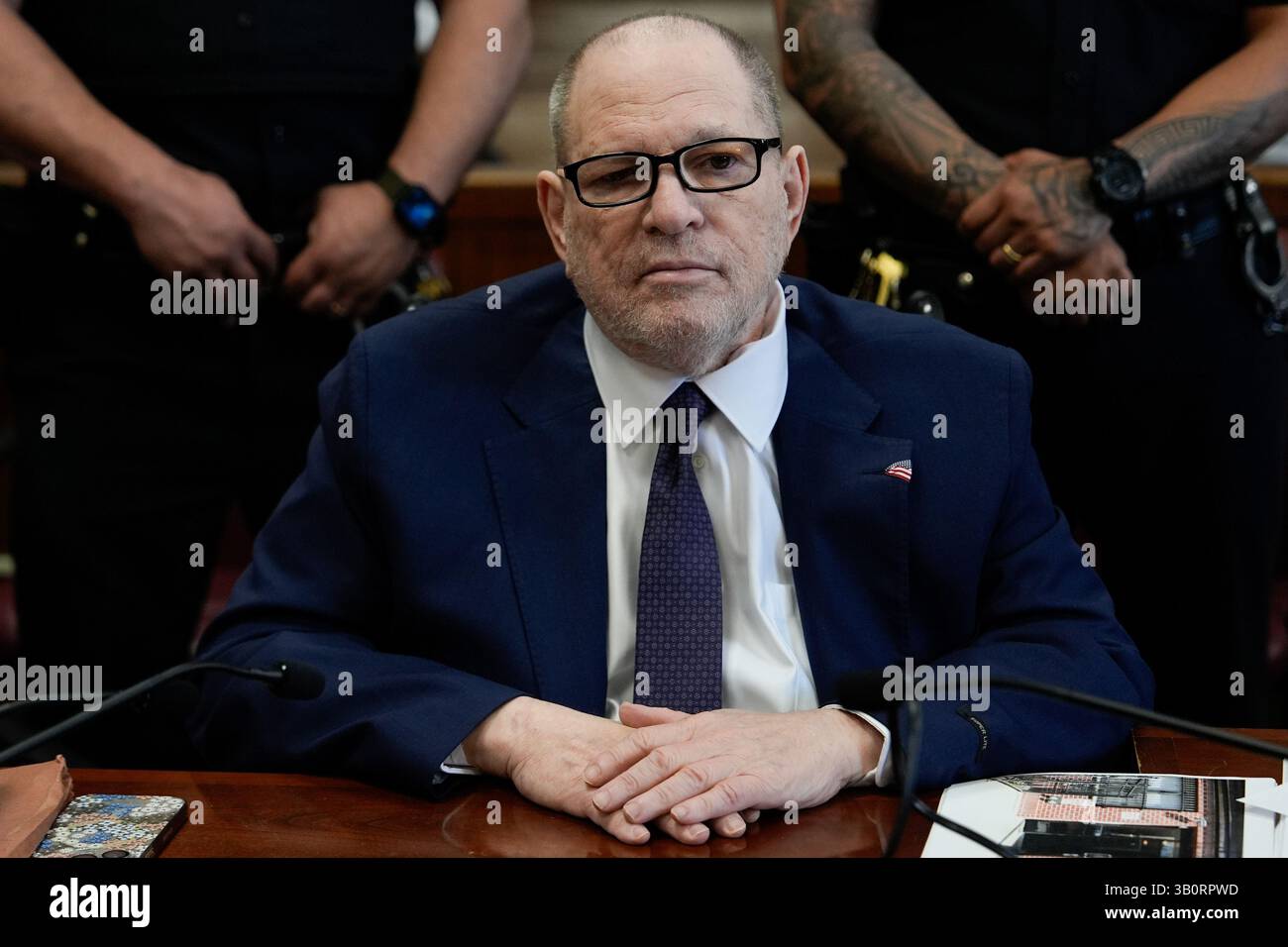 New York, United States. 24th Apr, 2025. Harvey Weinstein appears for ...