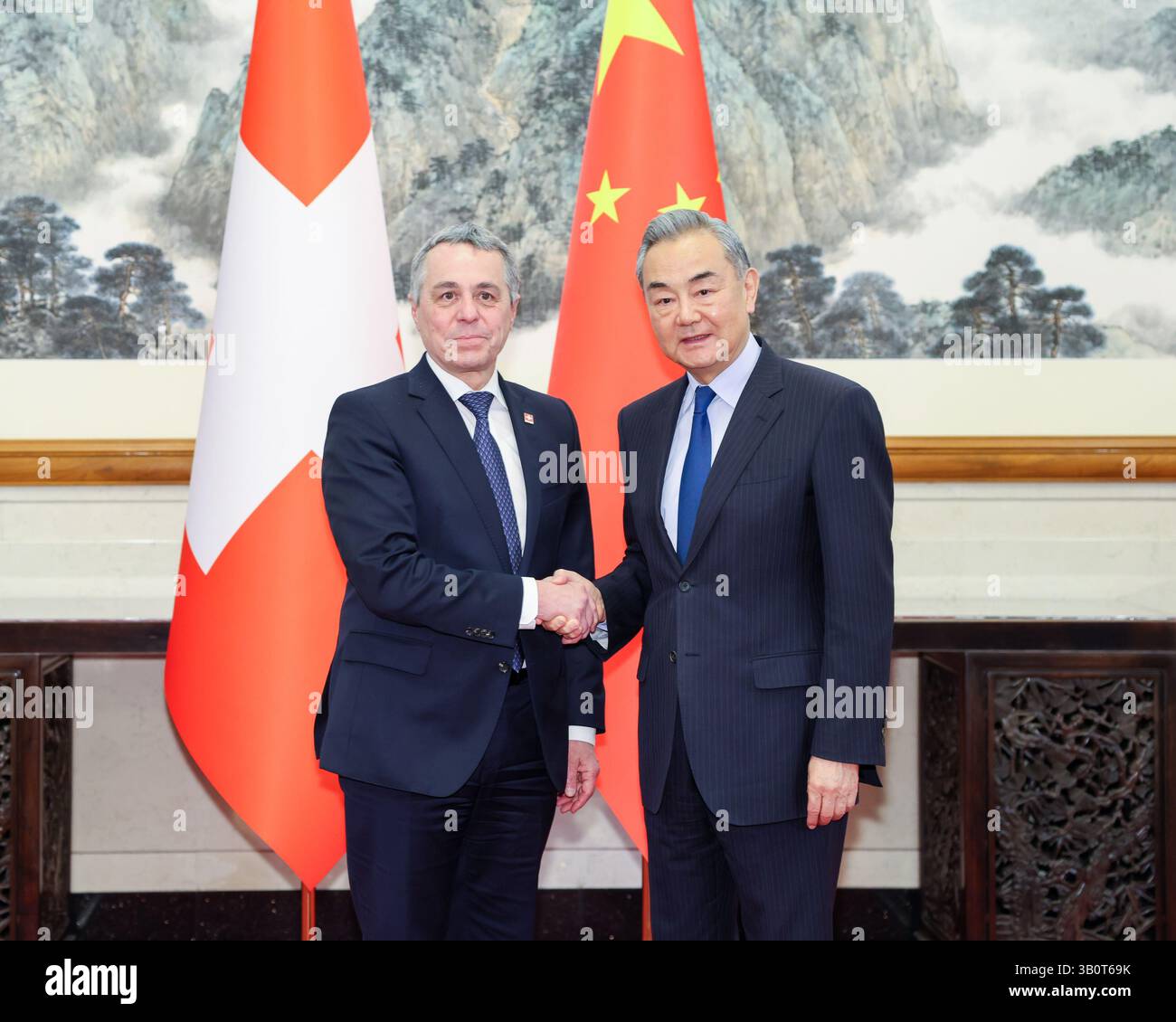 Beijing, China. 24th Apr, 2025. Chinese Foreign Minister Wang Yi, also ...