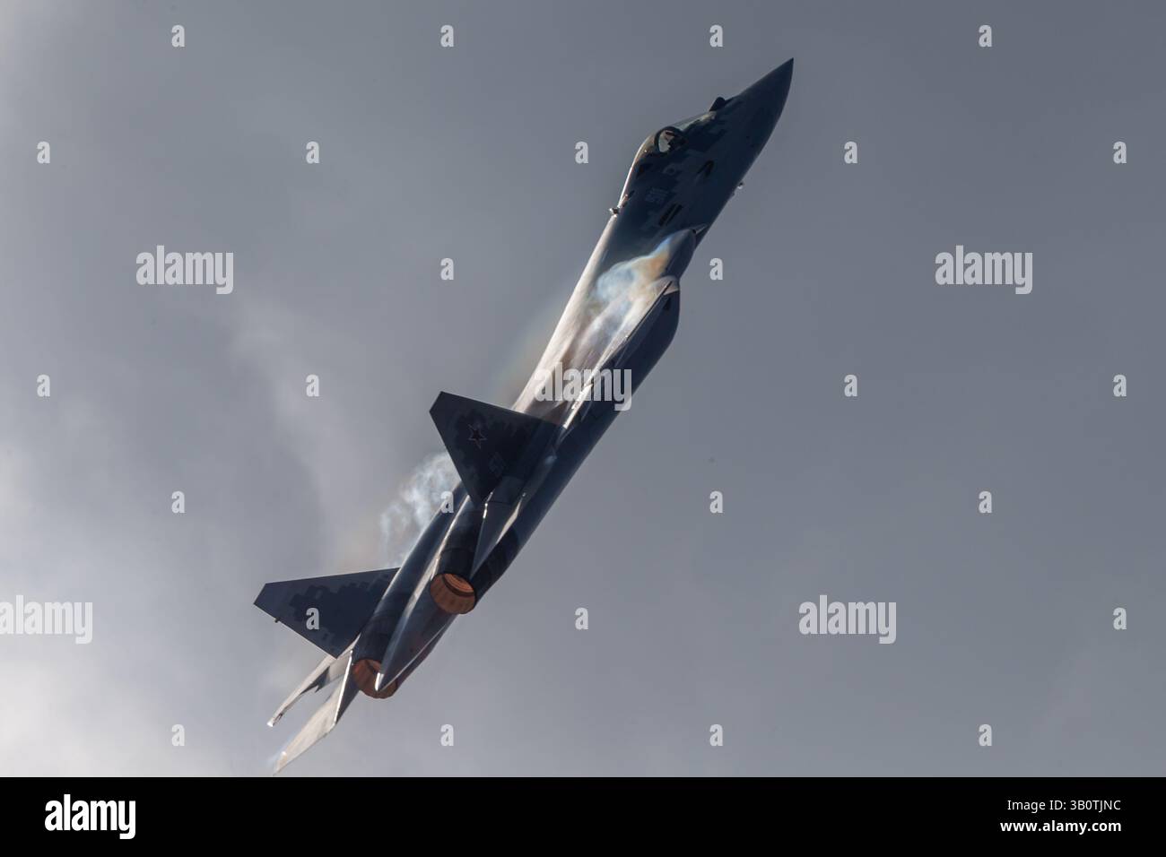 Su-57 is a twin-engine stealth multirole fighter aircraft developed by ...