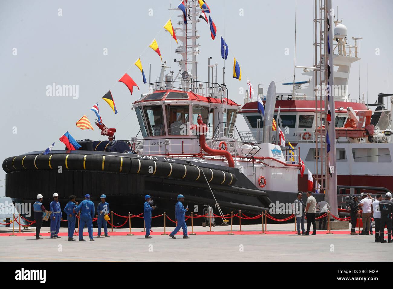 Red Sea, Egypt. 23rd Apr, 2025. A tugboat is pictured during a ...