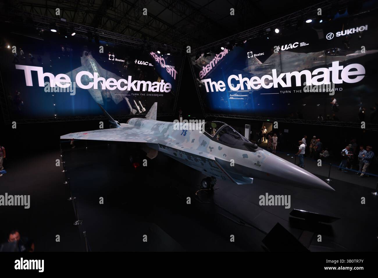 Su-75 Checkmate is a single-engine, stealth fighter aircraft under ...