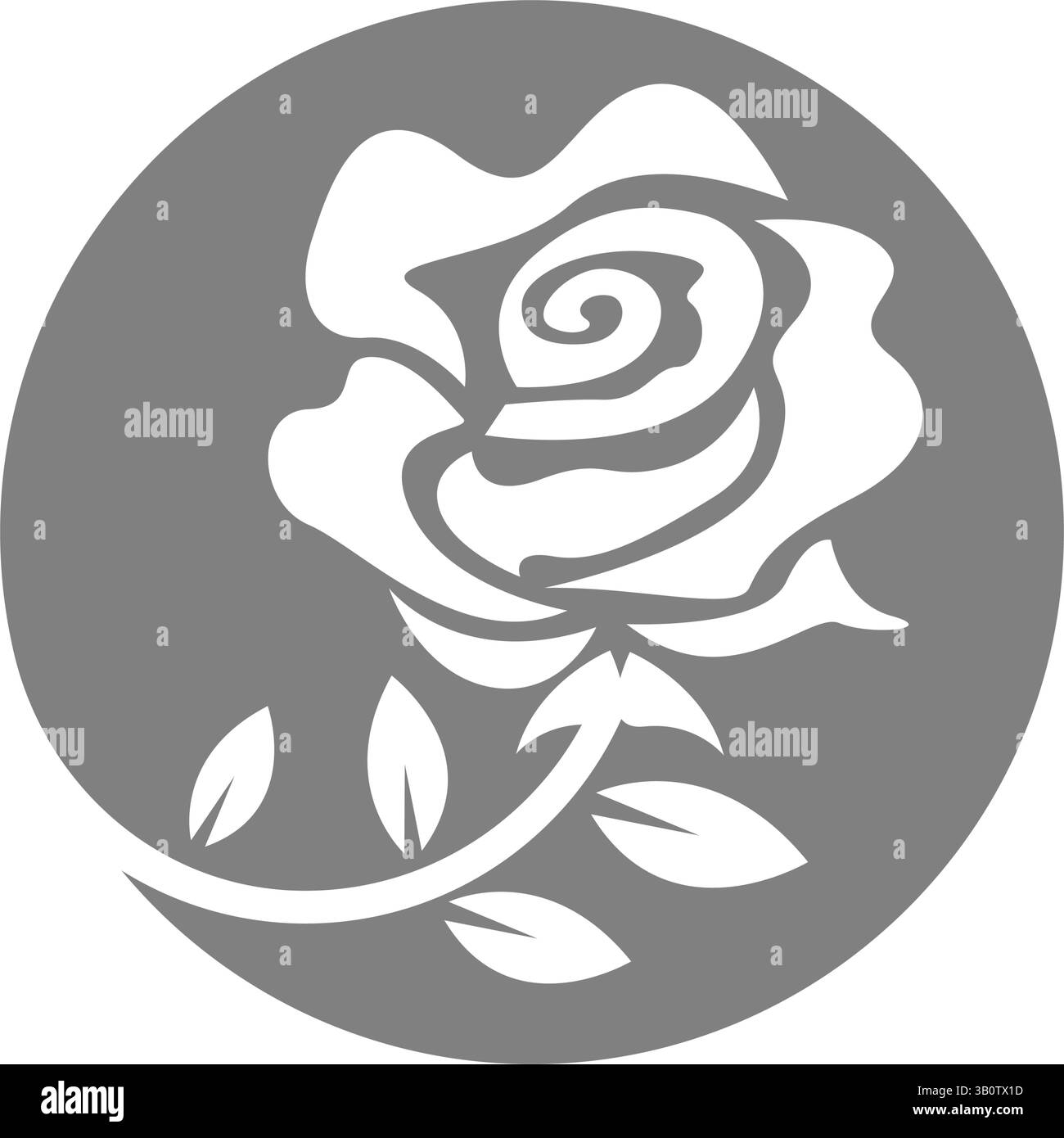 Beautiful red rose icon design template Stock Vector Image & Art - Alamy