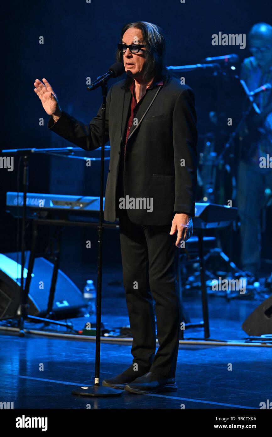 Fort Lauderdale, FL, USA. 23rd Apr, 2025. Todd Rundgren performs during ...