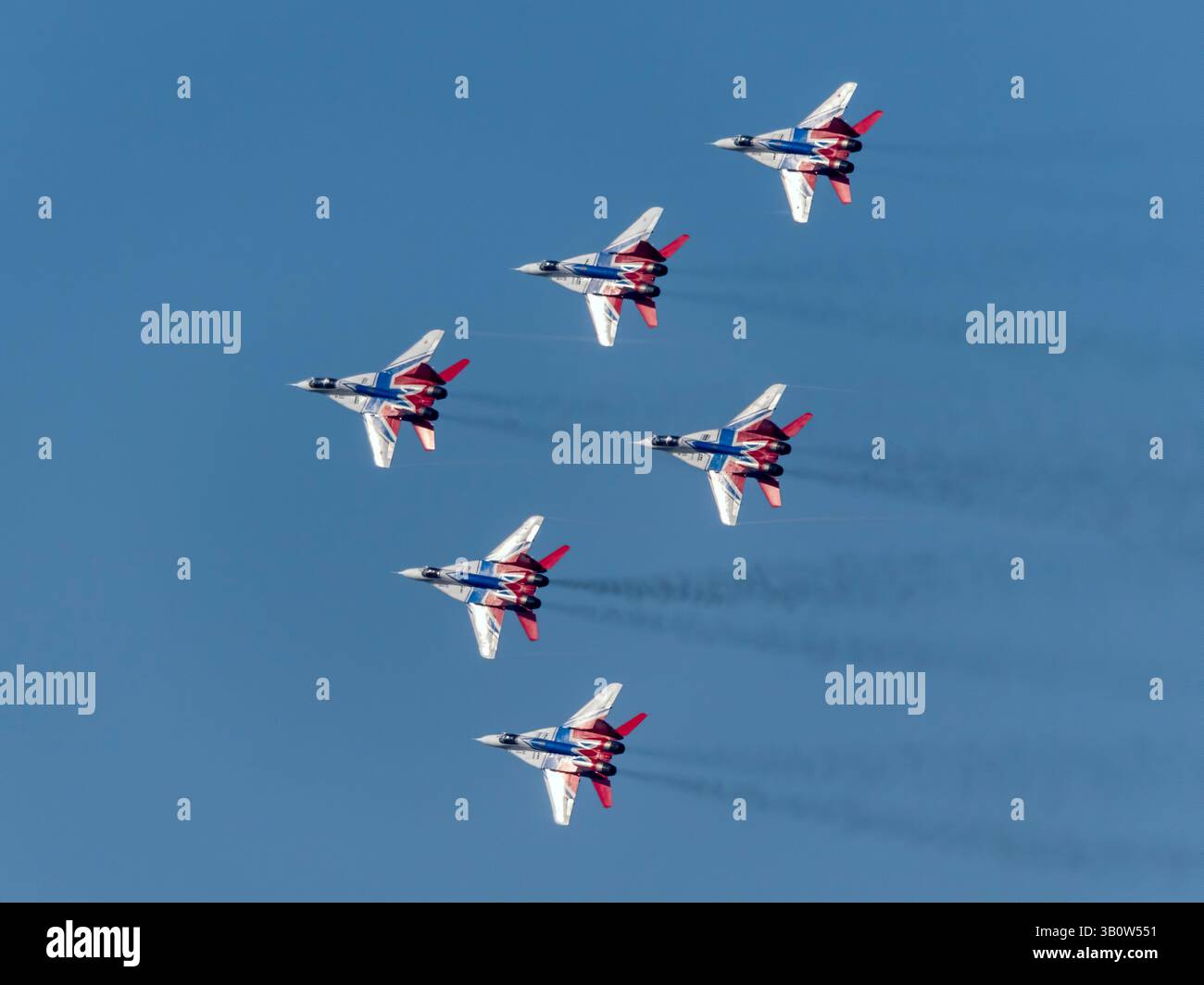 Moscow Russia Zhukovsky Airfield 25 July 2021: aerobatic team swifts ...