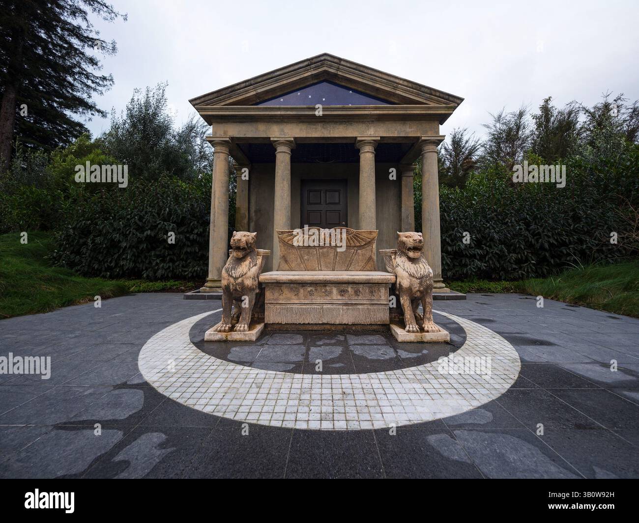 Replica of ancient greek roman temple building historical architecture ...