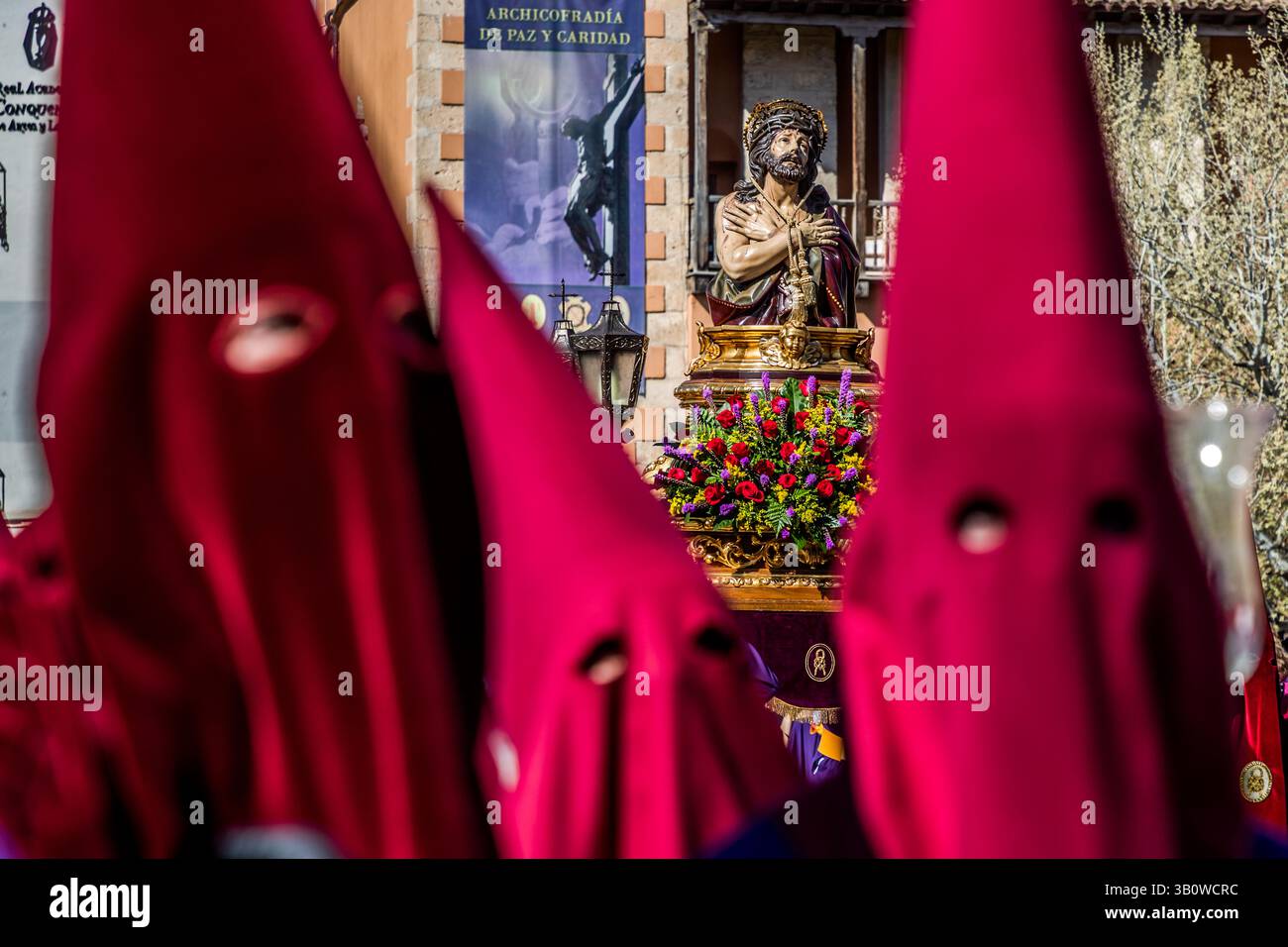 The paso pictured is the ‘Santísimo Cristo de las Misericordias’, also ...