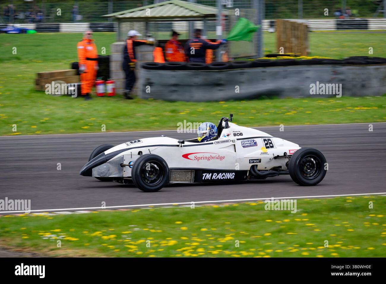 Tom Hawkins racing his TM Racing Swift SC95 Formula Ford Race Car in ...