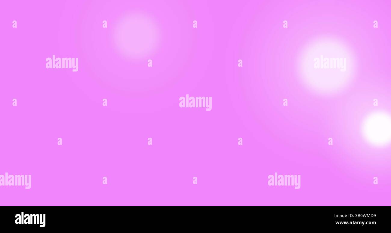 Image of glowing spots of lights over pink background Stock Photo - Alamy