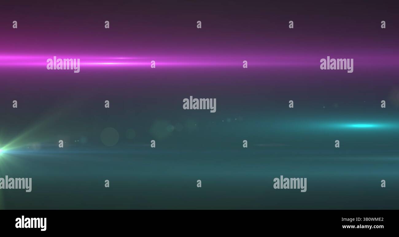 Image of glowing spots of lights over dark background Stock Photo - Alamy