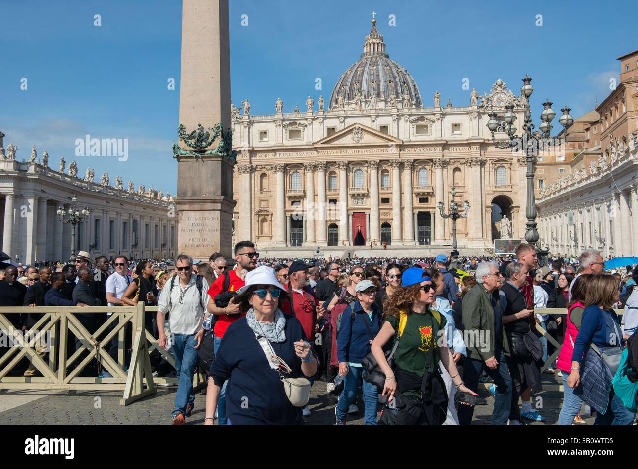 April 23, 2025 - Vatican: Translation of the coffin of the Holy Father ...