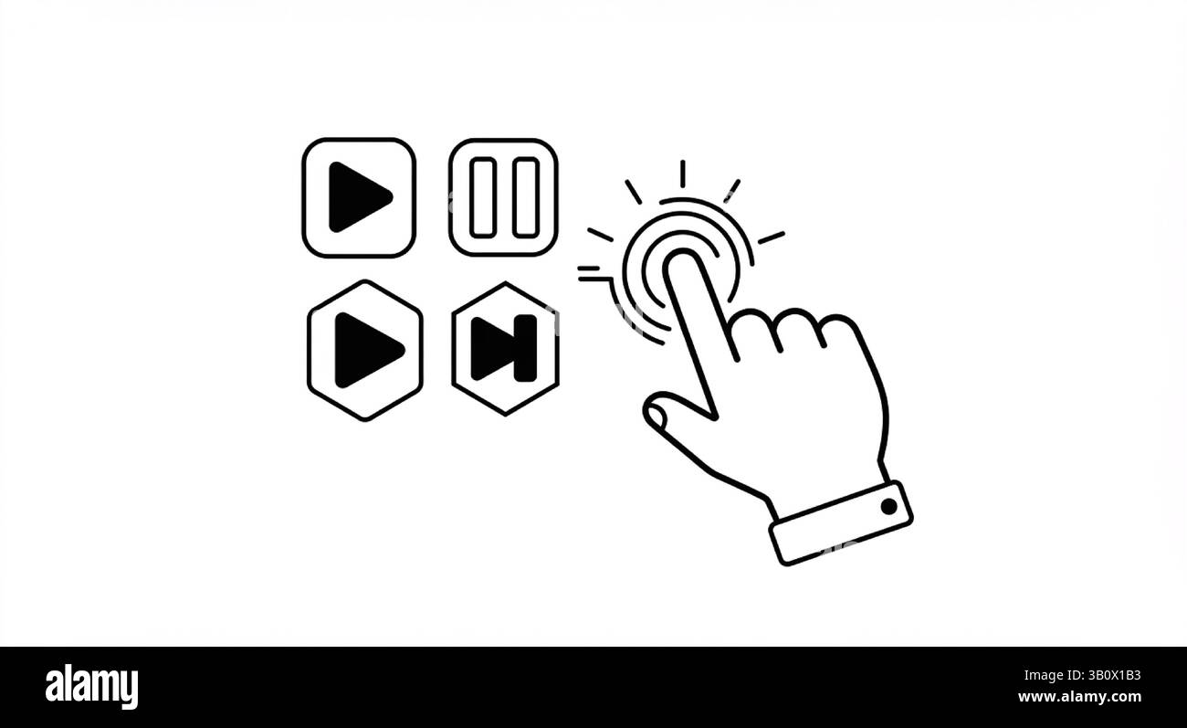 Button activation graphics hi-res stock photography and images - Alamy