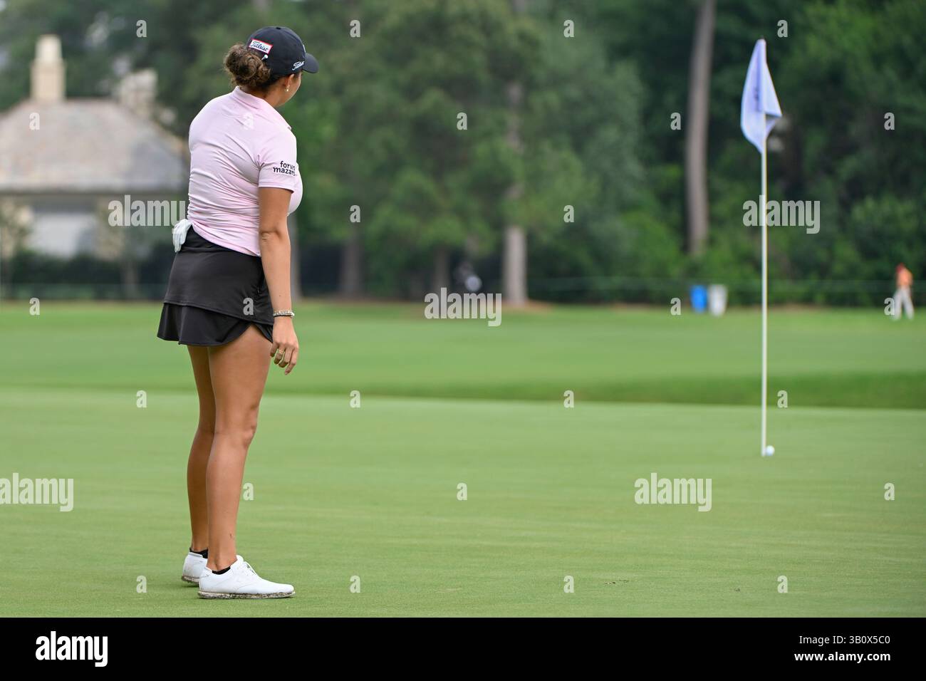 THE WOODLANDS, TX - APRIL 24: Alexa Pano (USA) sinks her long birdie ...