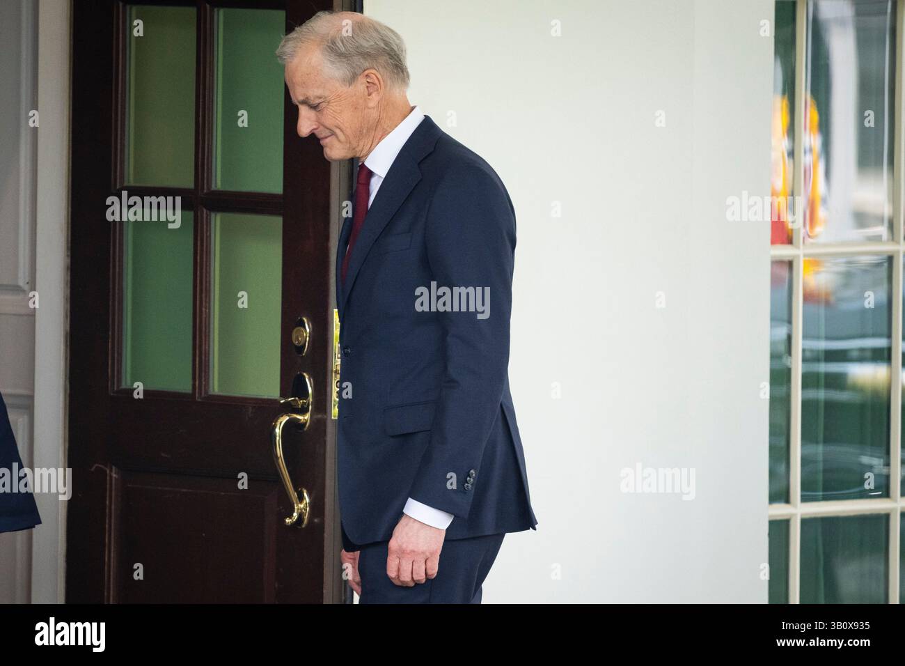 Washington, USA. 24th Apr, 2025. Prime Minister of Norway Jonas Gahr ...
