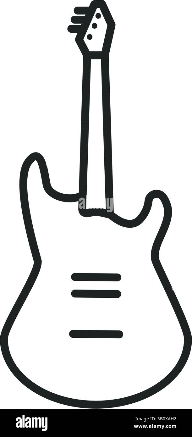 Electric guitar symbol. Vector illustration Stock Vector Image & Art ...