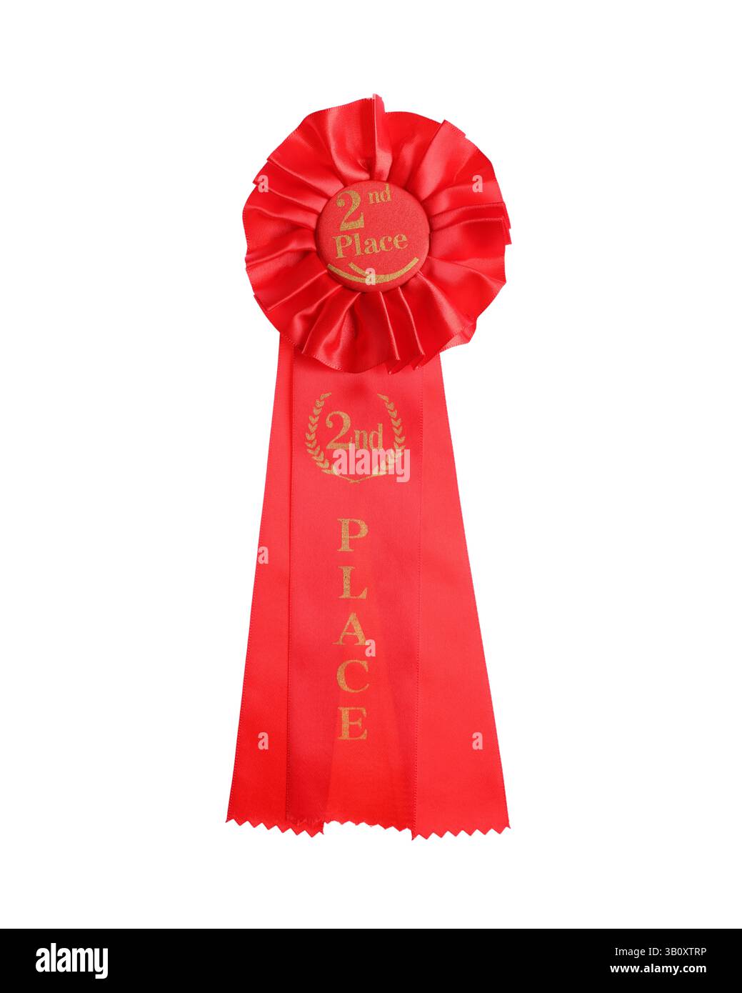 One red award ribbon on white background Stock Photo - Alamy