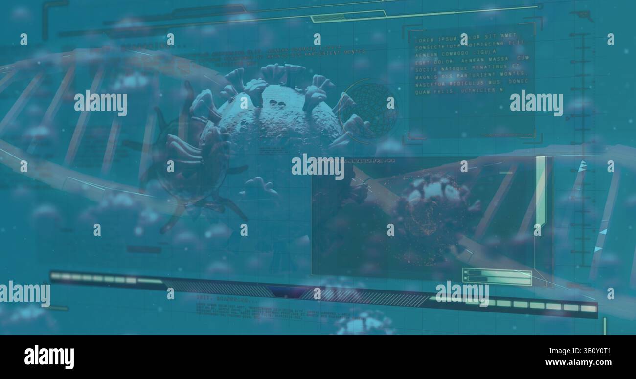 Rotating dna molecule model particles hi-res stock photography and images - Alamy