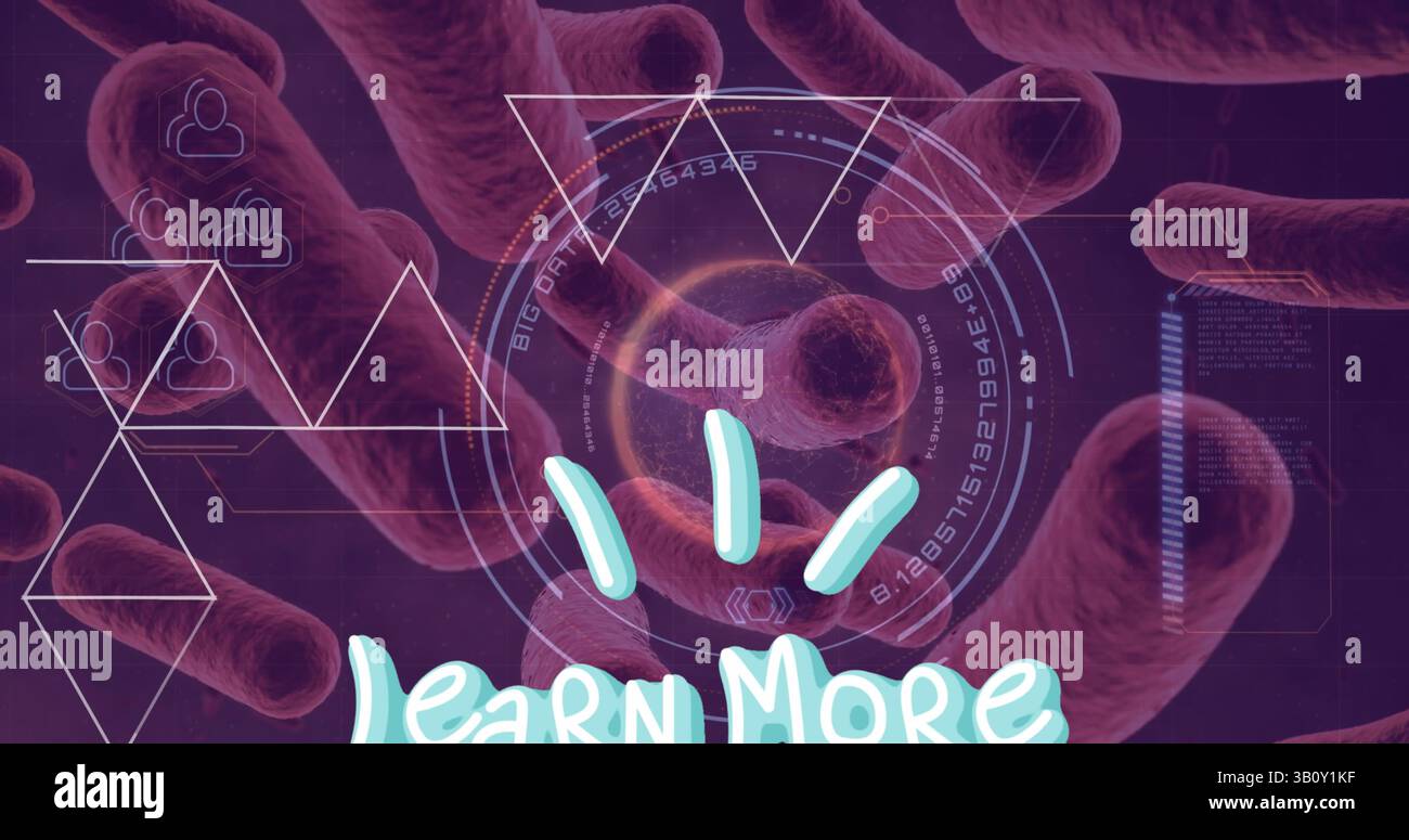 Floating rod-shaped bacteria drifting in lab interface, with hexagonal ...
