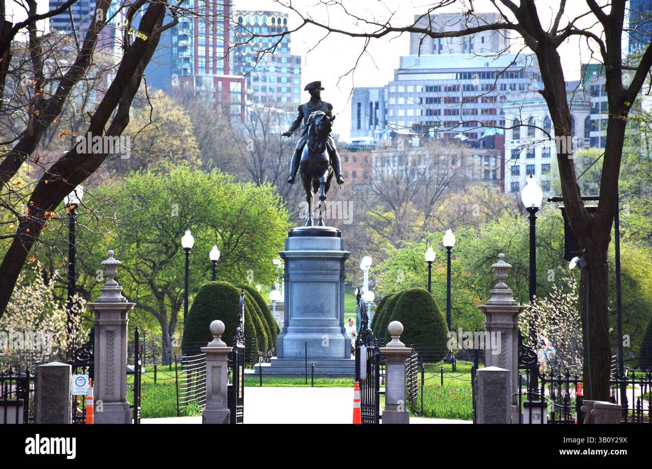 Boston public garden gate hi-res stock photography and images - Alamy