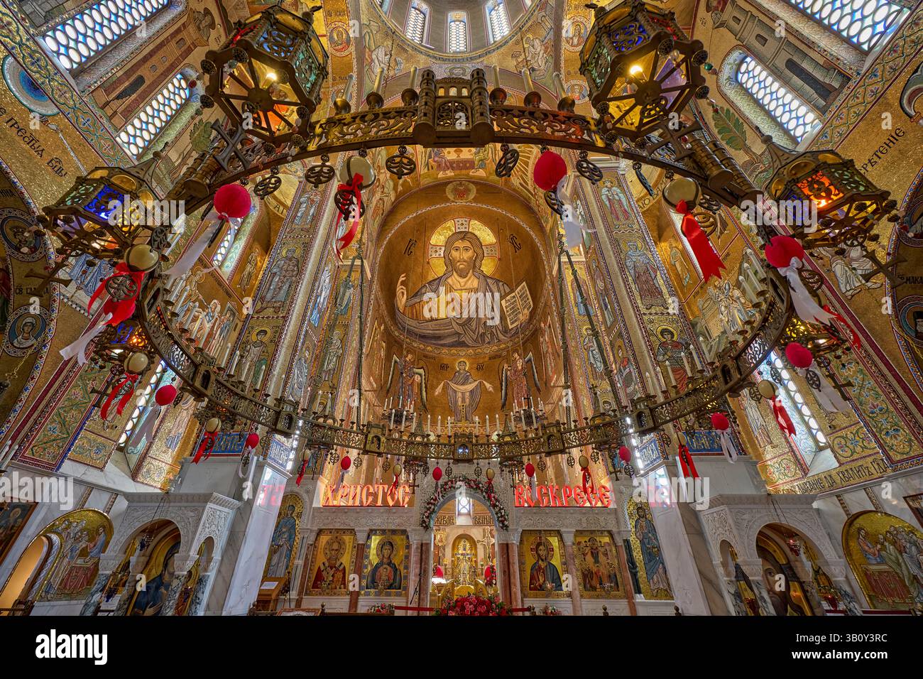 Interior of the Church of the Intercession of the Holy Virgin in ...