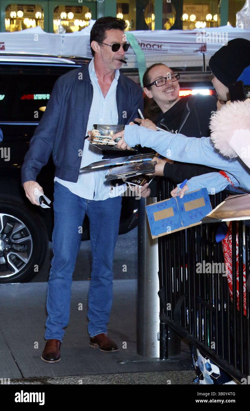 New York, NY, USA. 24th Apr, 2025. Hugh Jackman seen at CBS Mornings on ...