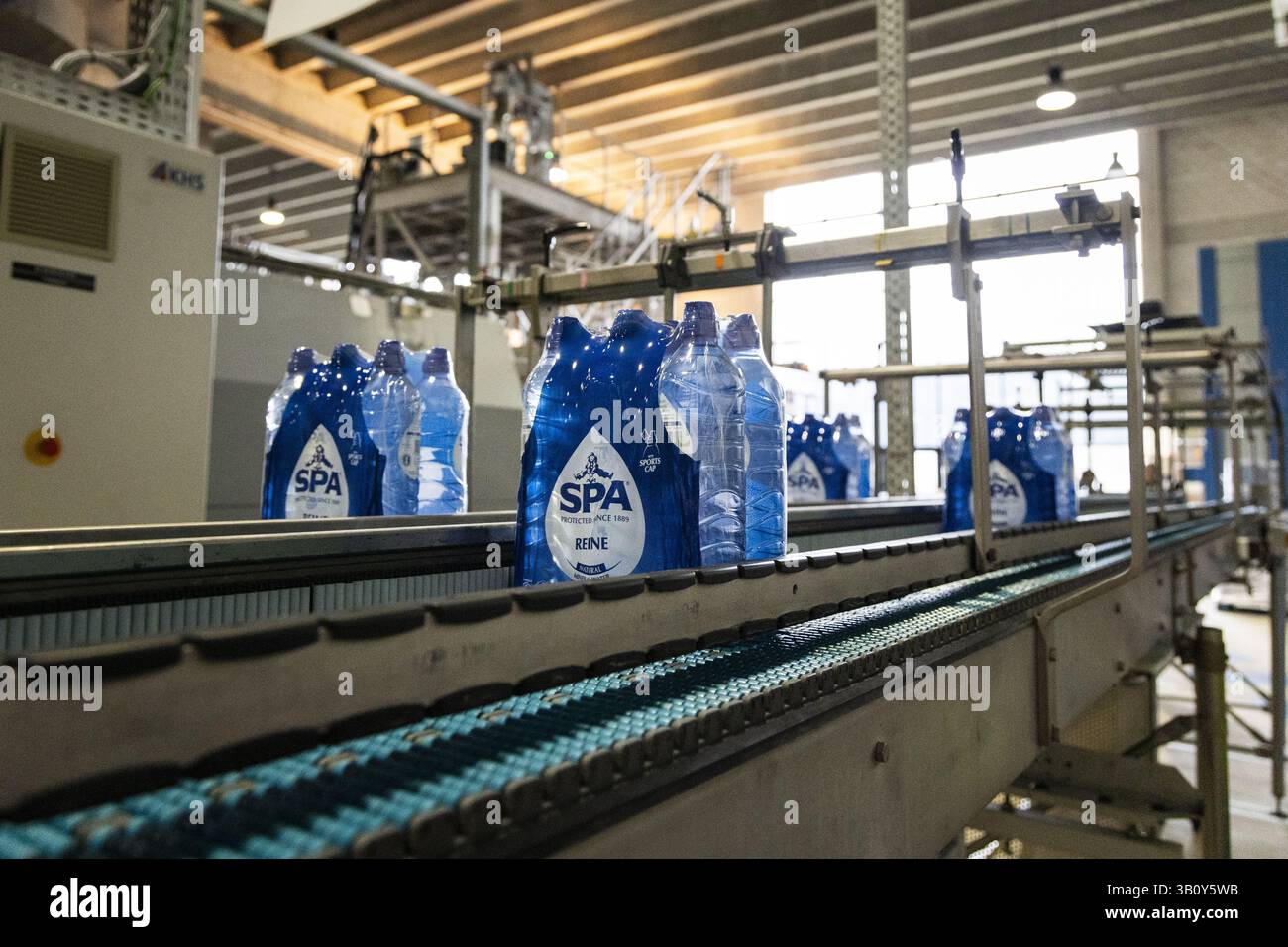 Spa, Belgium. 24th Apr, 2025. Picture of the automatic production chain ...