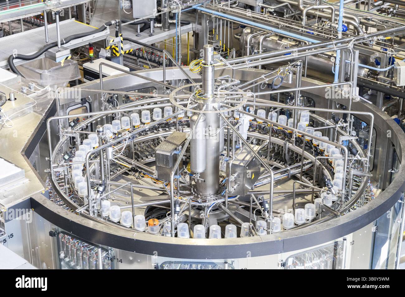 Spa, Belgium. 24th Apr, 2025. Picture of the automatic production chain ...