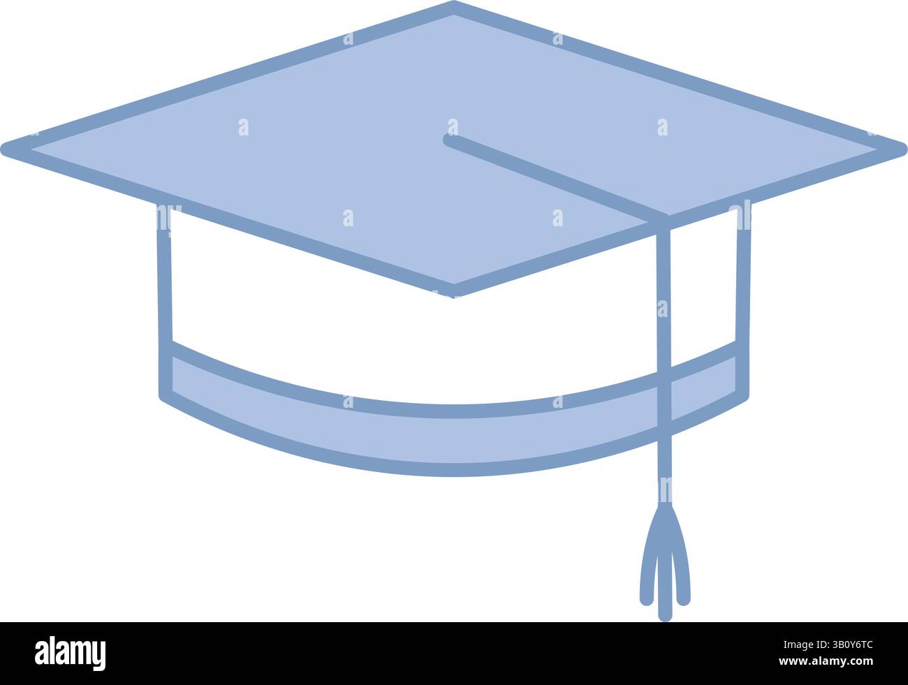Graduation cap icon blue Stock Vector Images - Alamy