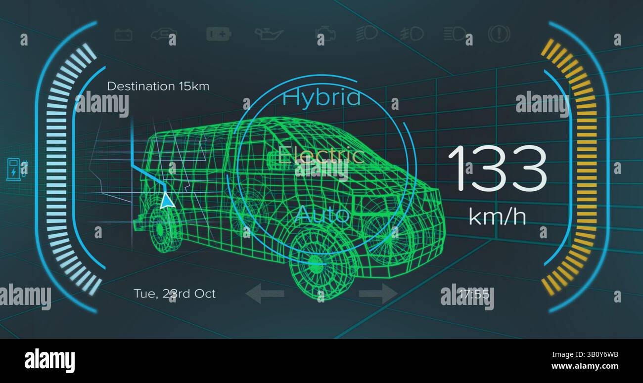 Digital dashboard on model hi-res stock photography and images - Alamy
