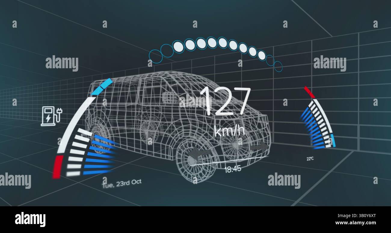 Hybrid car dashboard hi-res stock photography and images - Alamy
