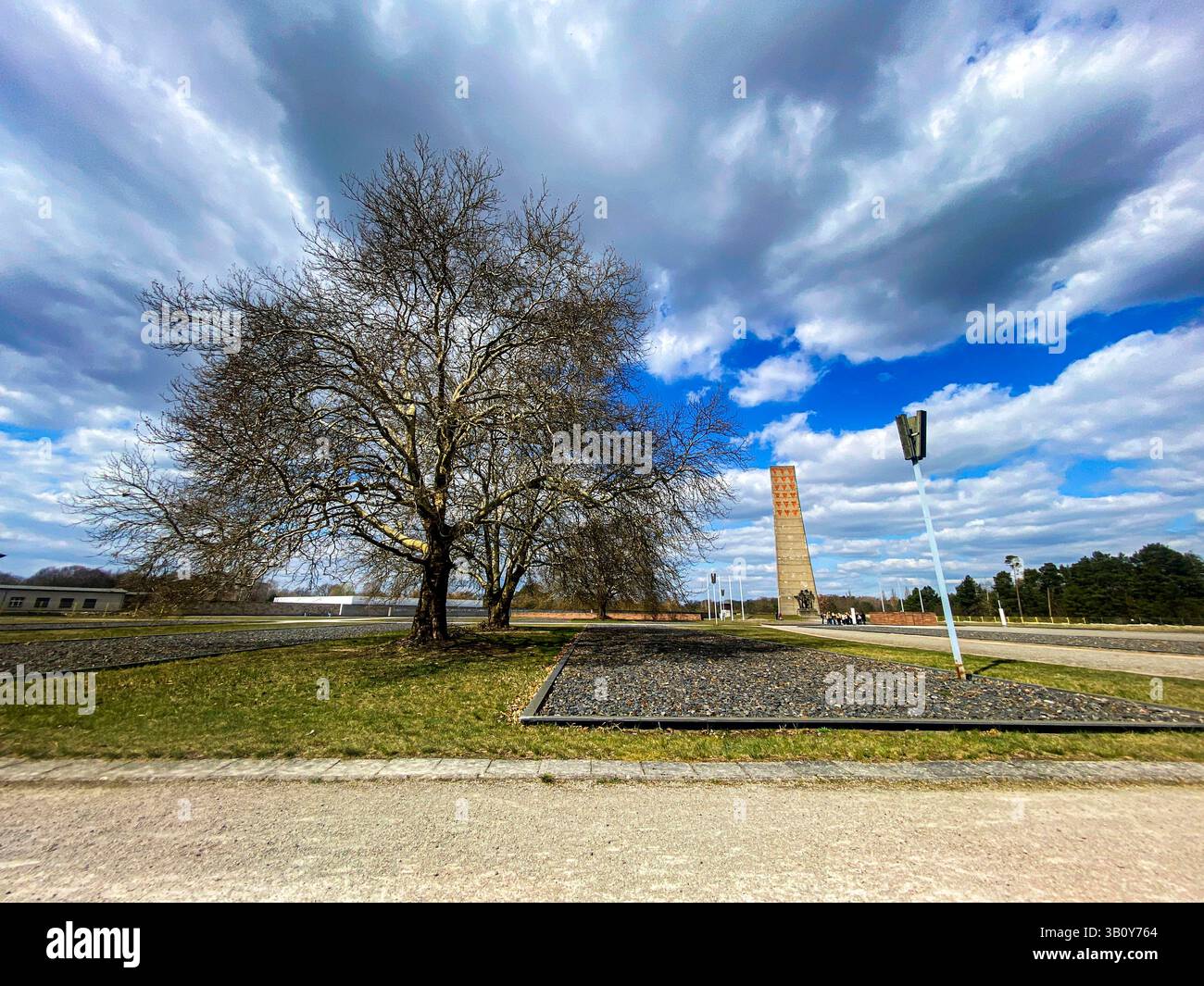 Sachsenhausen Camp. Memorial of Sachsenhausen Concentration Camp, just ...