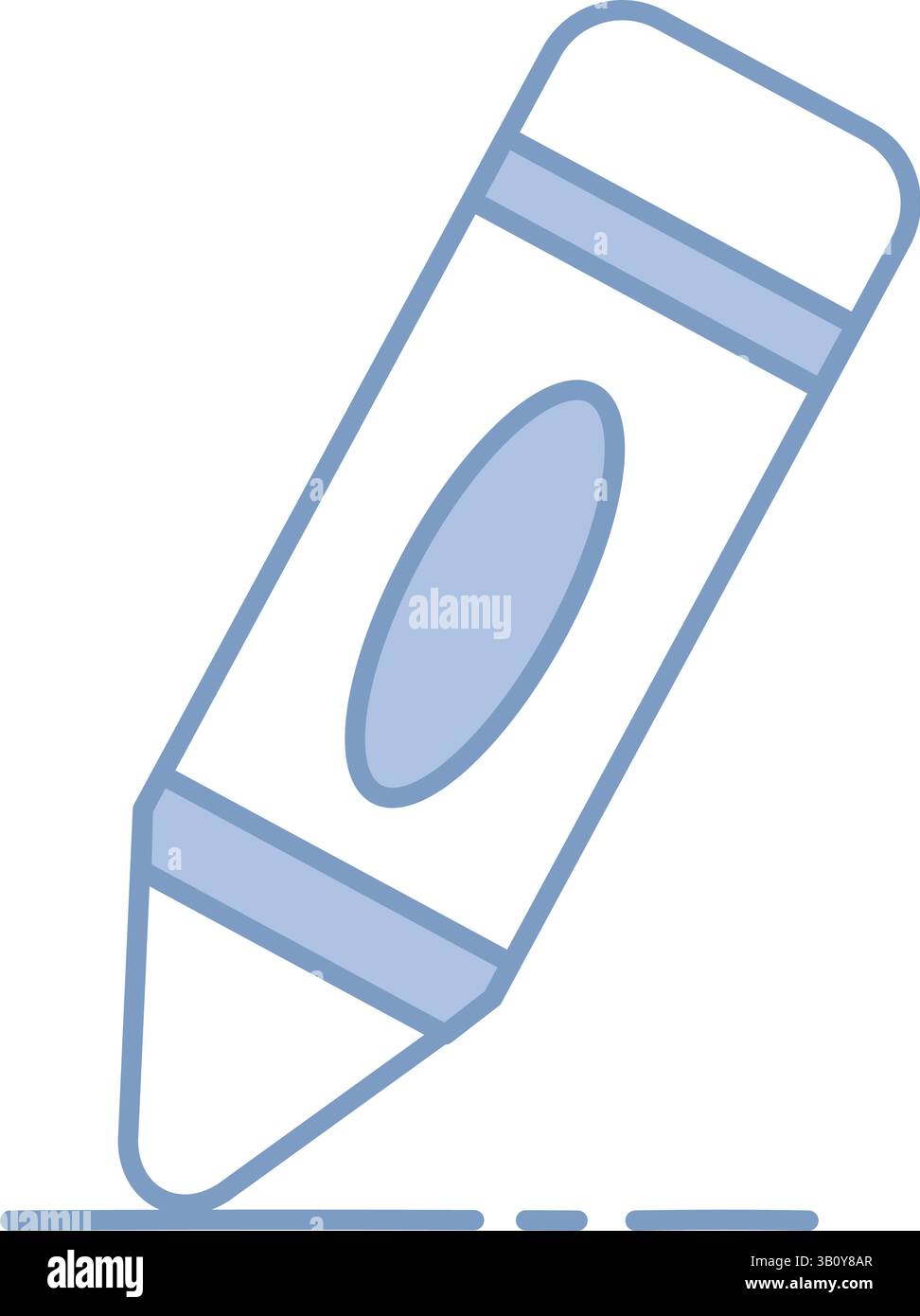 Blue crayon drawing line. Vector illustration Stock Vector Image & Art ...