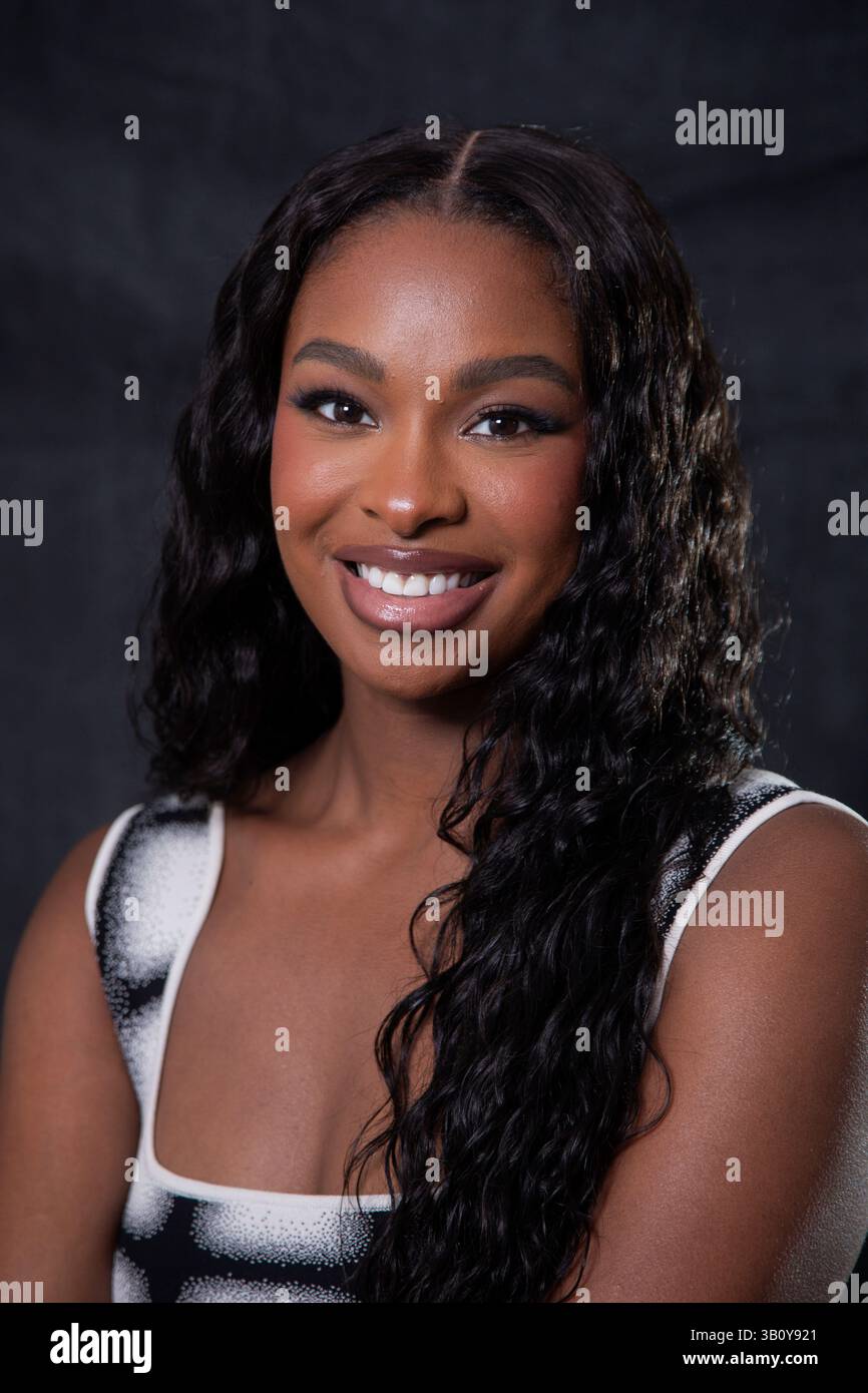 Coco Jones poses for a portrait on Monday, April 21, 2025, in New York. (Photo by Andy Kropa ...