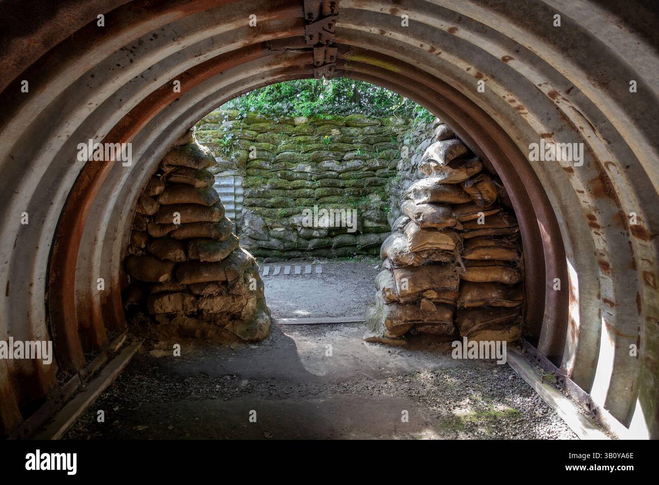 British World War One Baby Elephant shelter made of sheets of ...