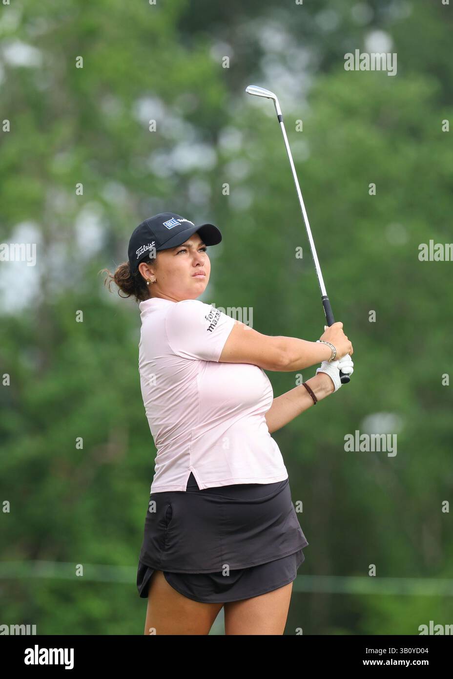THE WOODLANDS, TX - APRIL 24: Alexa Pano (USA) watches her tee shot on ...