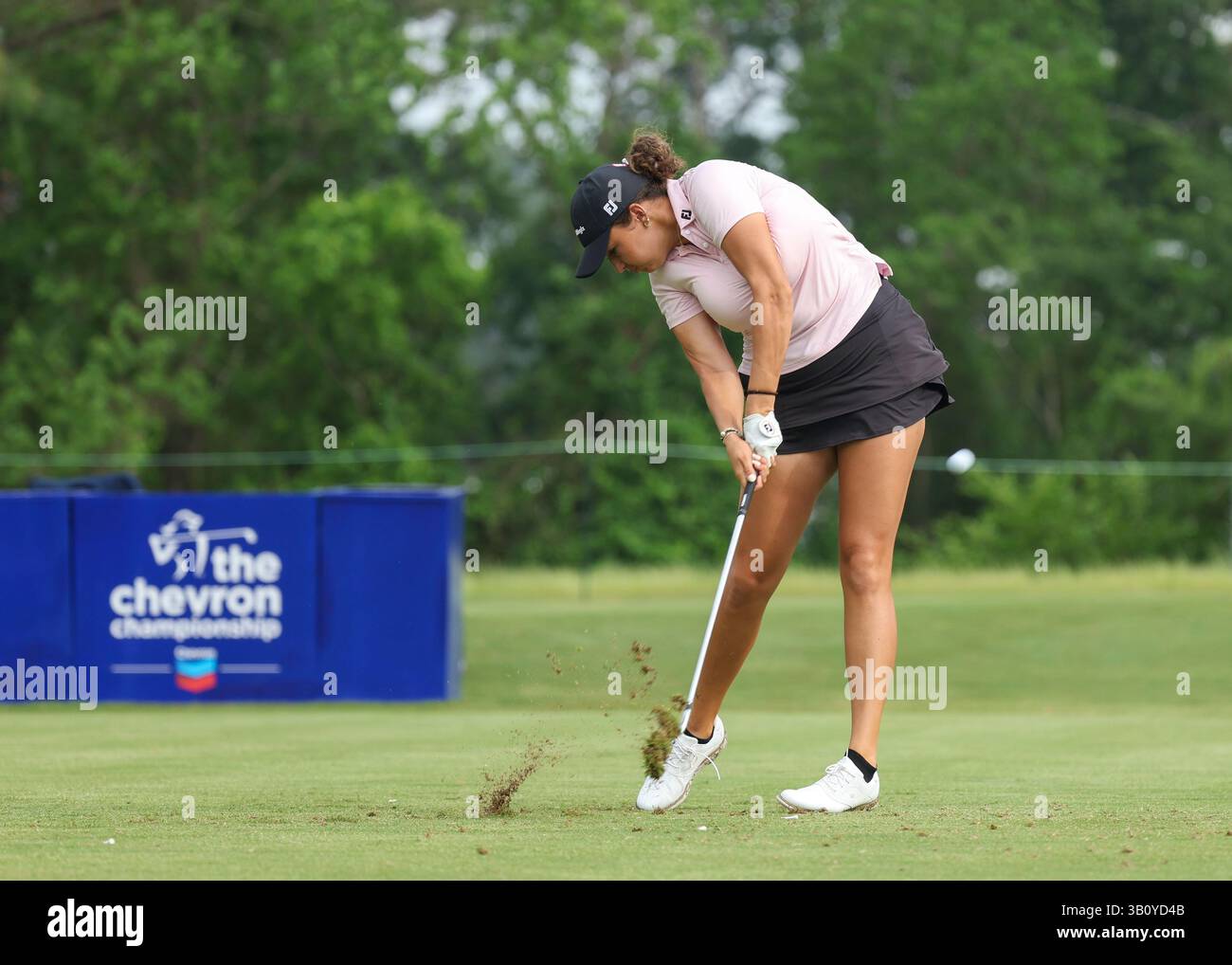 THE WOODLANDS, TX - APRIL 24: Alexa Pano (USA) hits her tee shot on 3 ...