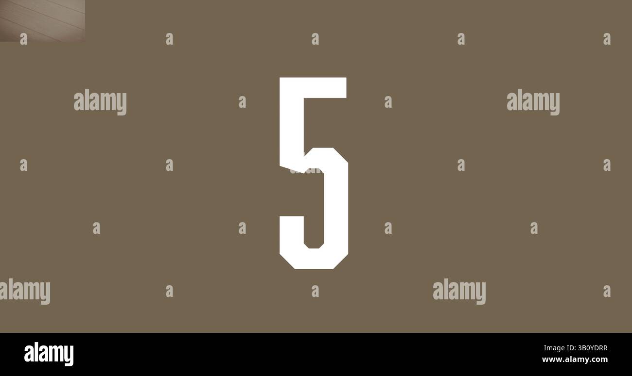 Image of countdown on brown background Stock Photo - Alamy
