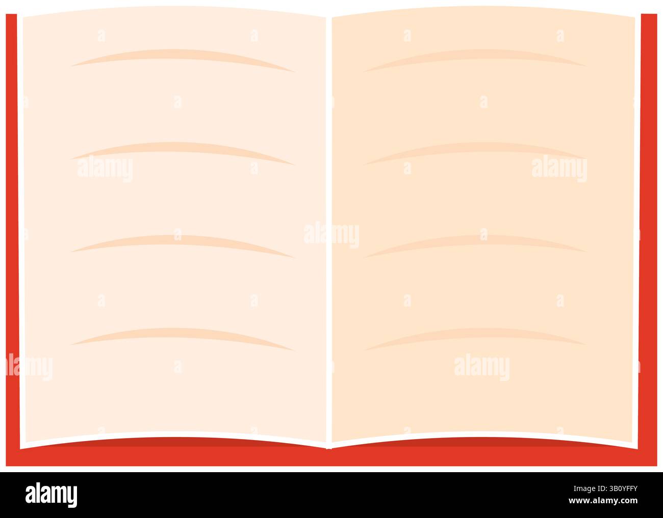 Open book with lines. Vector illustration Stock Vector Image & Art - Alamy